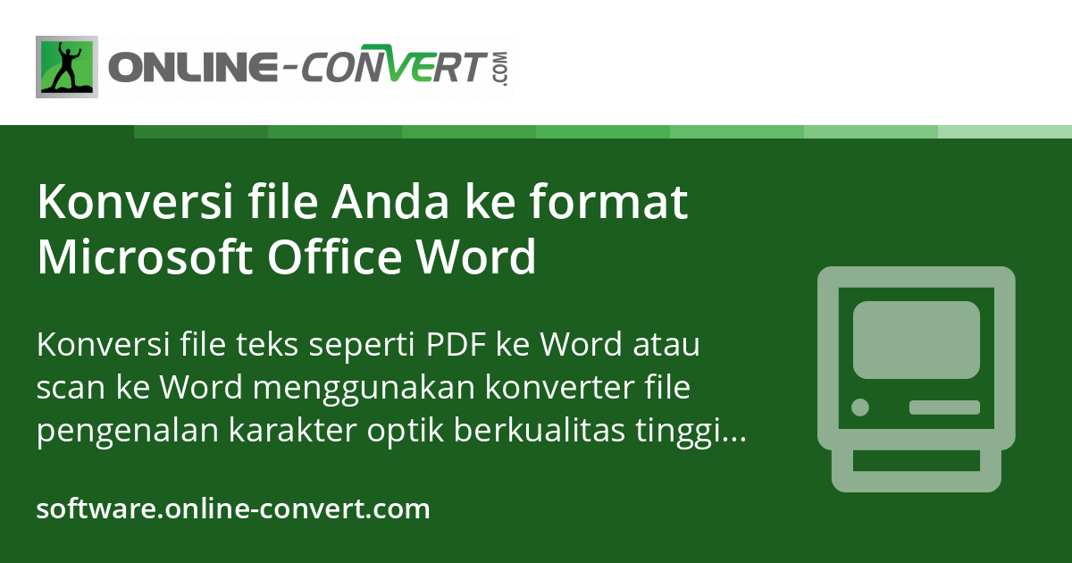 Konversi file Anda ke format Microsoft Office Word